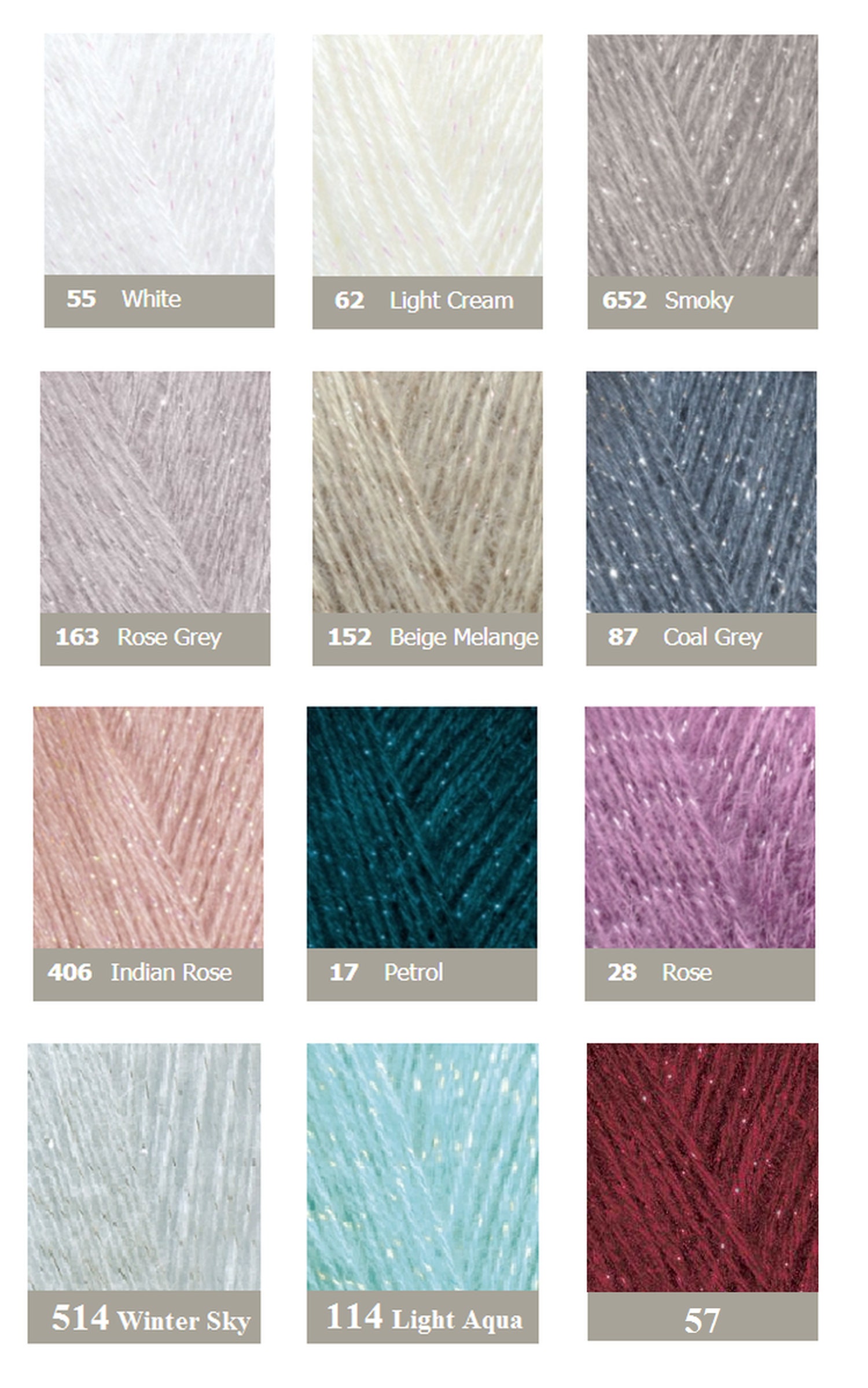 Alize Angora Gold Simli Yarn, Lightweight Fingering Yarn 3 Ply, Blend ...