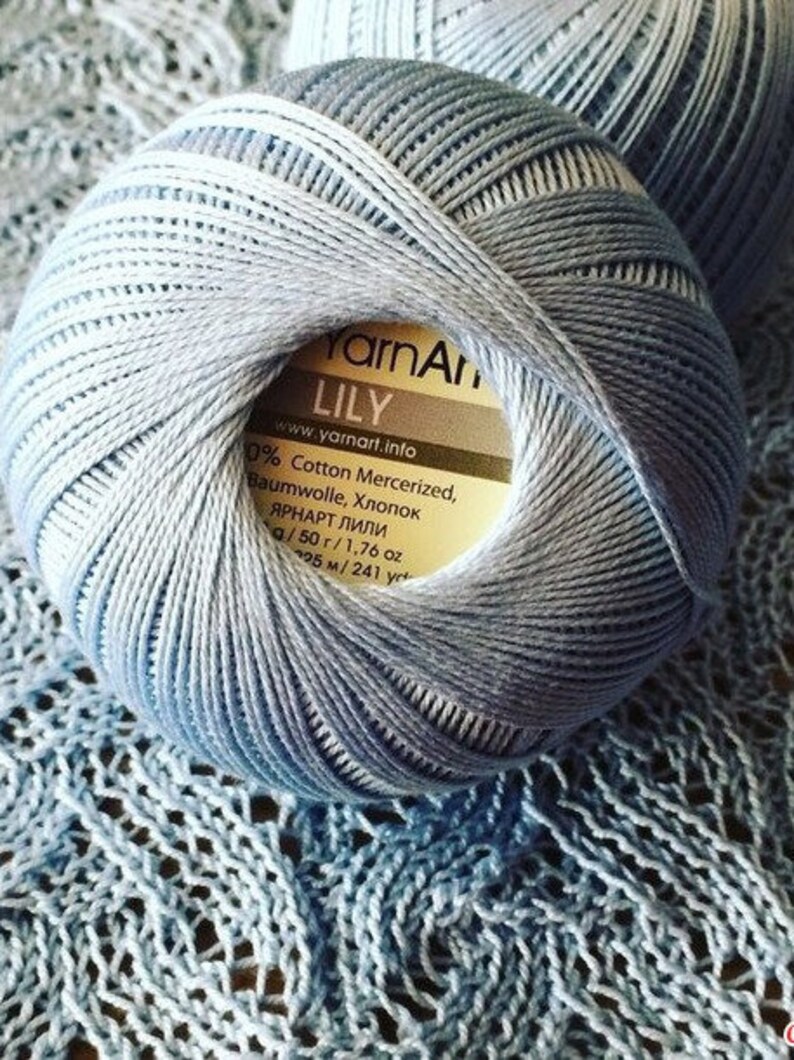 100% Cotton Yarnart Lily Mercerized Cotton Summer Soft Yarn Super Fine ...