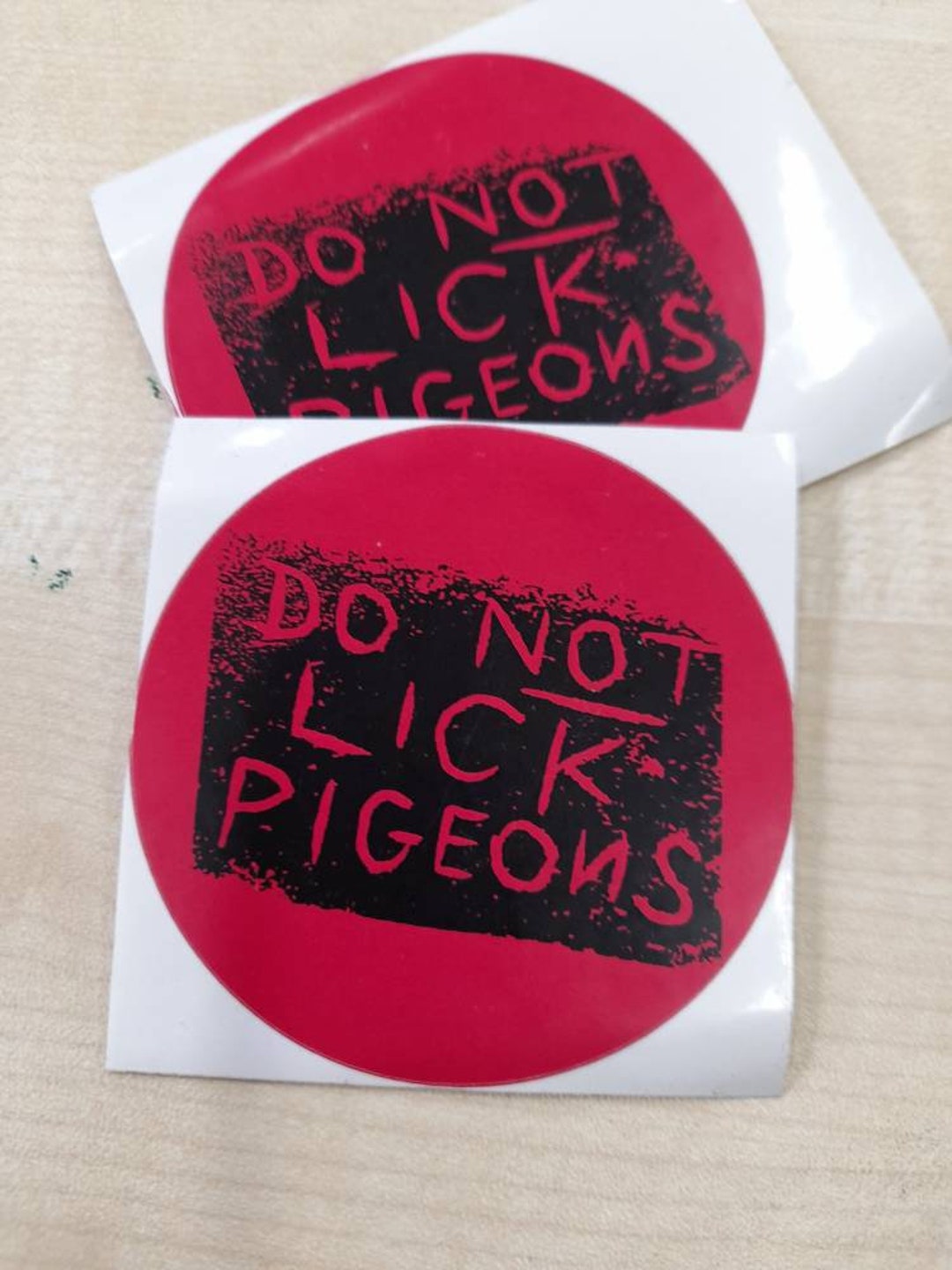 Do Not Lick Pigeons. Large Stickers. Pack of 2. - Etsy UK
