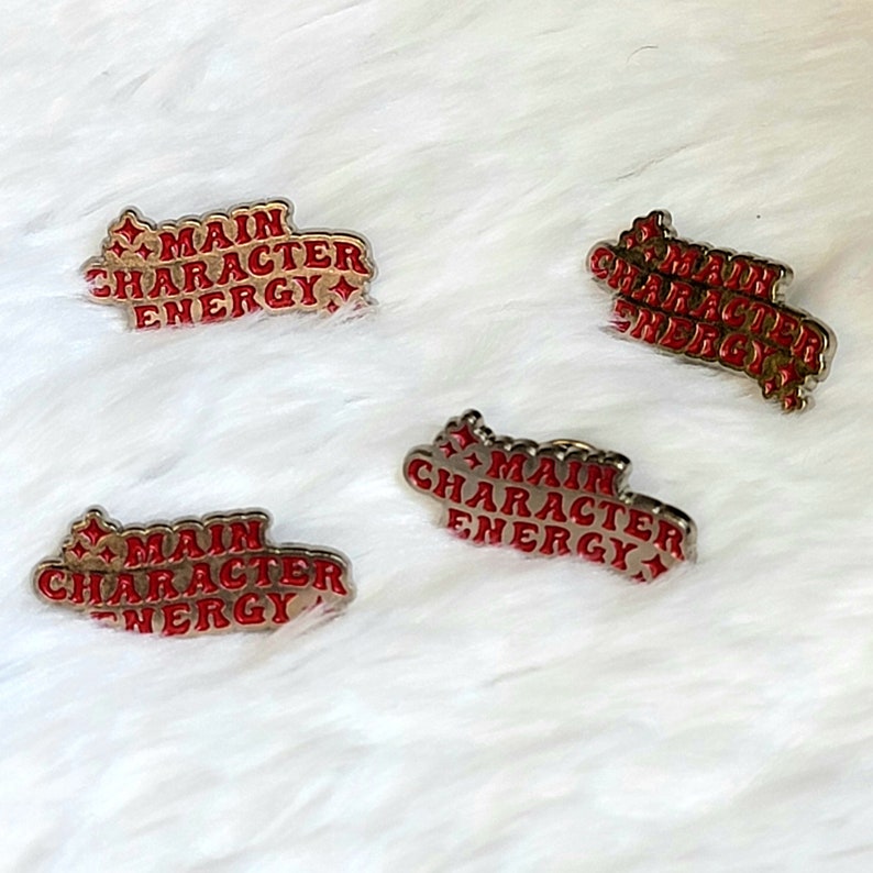 Main Character Energy Enamel Pin, Badge, Brooch, Pin Accessories, Small ...