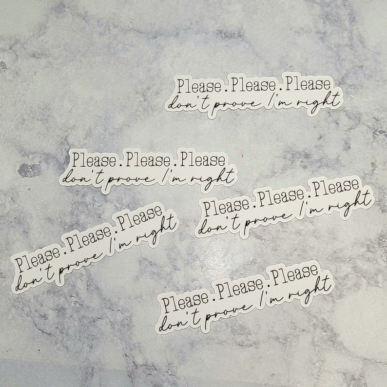 Please, Please, Please Sticker, Die Cut Sticker, Laptop Sticker ...