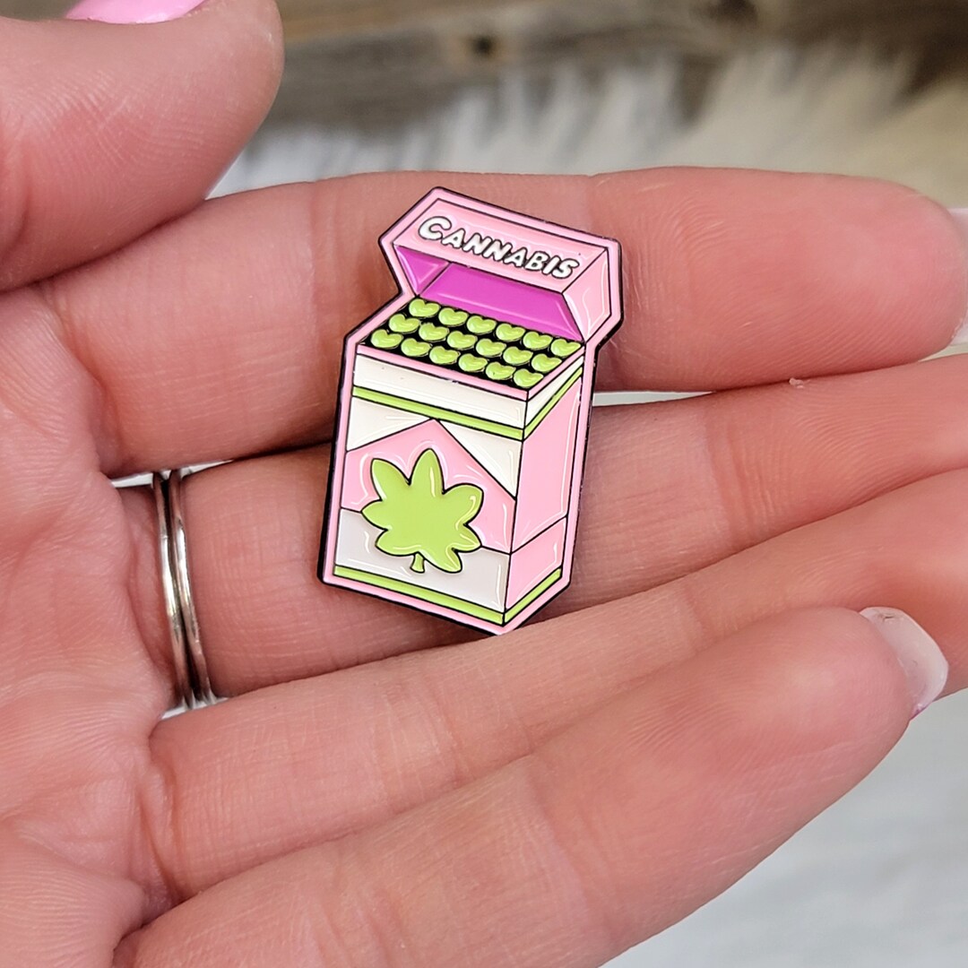 Cannabis Enamel Pin, Badge, Brooch, Pin Accessories, Small Gift - Etsy
