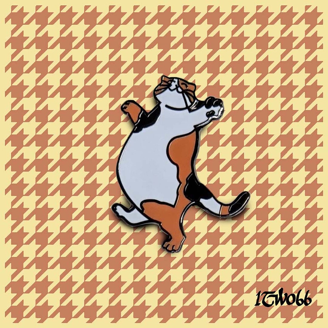 Dancing Calico Cat Enamel Pin: Happy Cat Lover Gift - Etsy