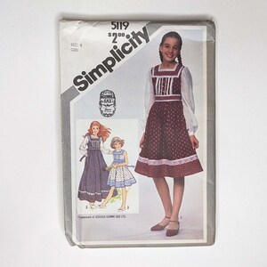 1972 Simplicity Girls Dress Pattern: Pinafore, Size 6, #5277 (uncut) - Etsy