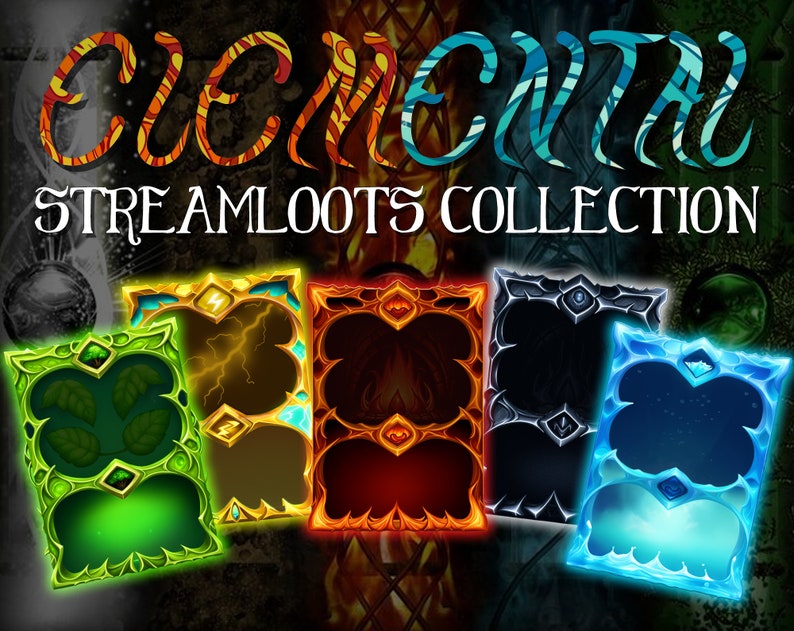Twitch Streamloots Elemental Collection! - Etsy