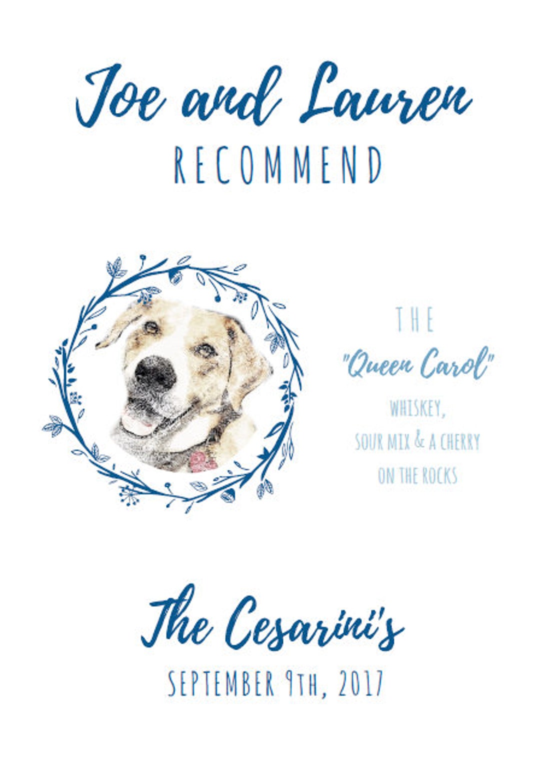 Bar Sign - Signature Cocktail - Pet Feature - Etsy