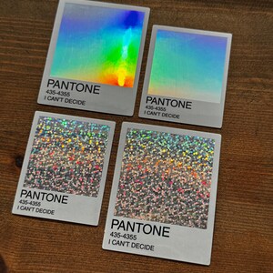 Holographic Pantone Sticker: Funny Graphic Design Art Decal - Etsy
