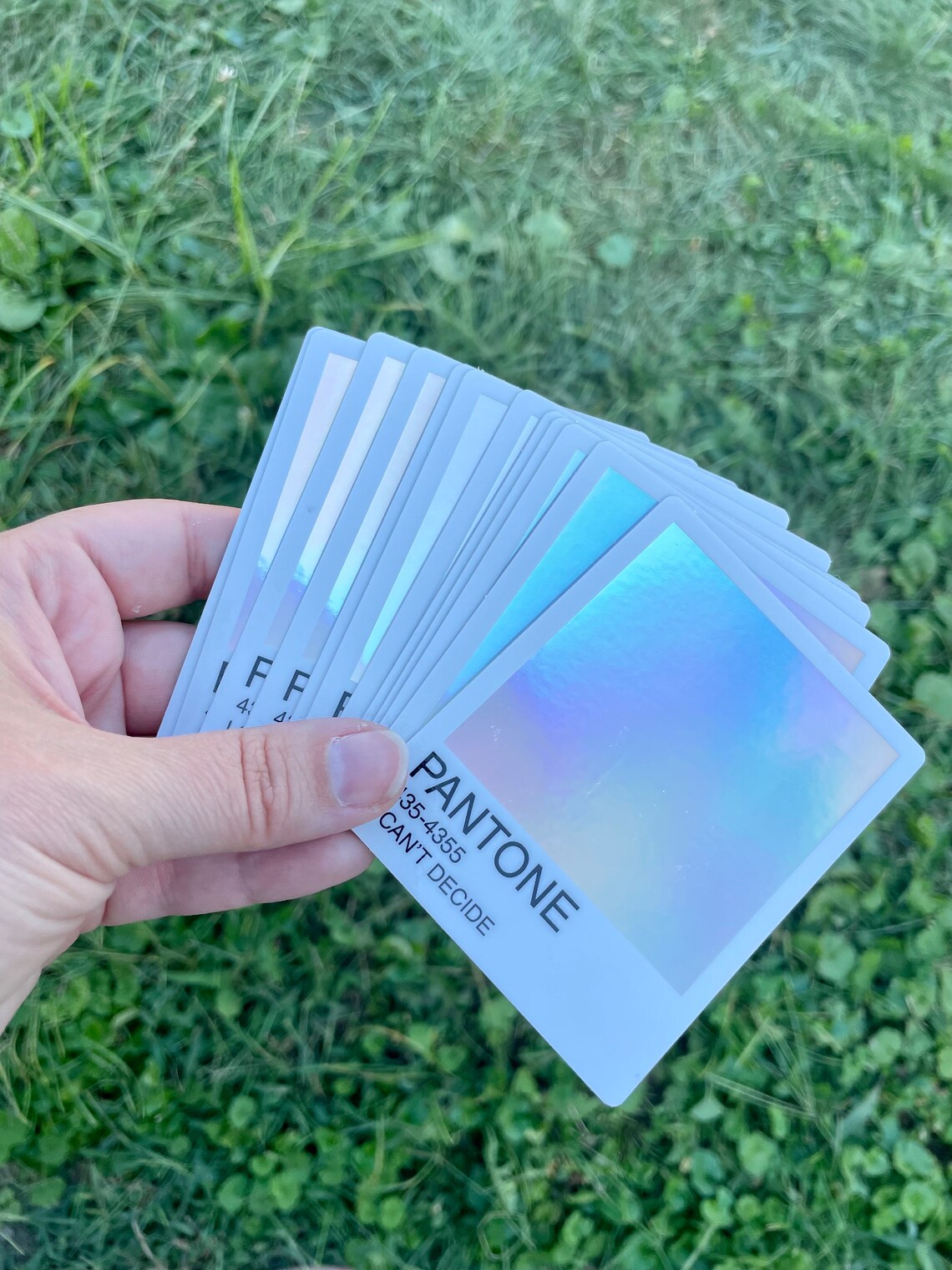 Pantone Color Swatch Sticker, Holographic Sticker, Graphic Design Gift ...