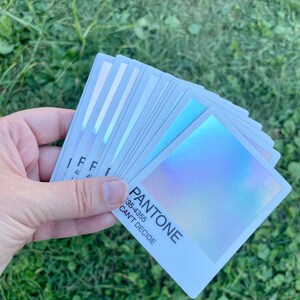 Pantone Color Swatch Sticker, Holographic Sticker, Graphic Design Gift ...