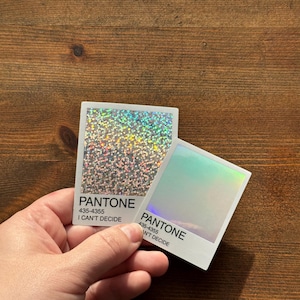 Holographic Pantone Sticker: Funny Graphic Design Art Decal - Etsy