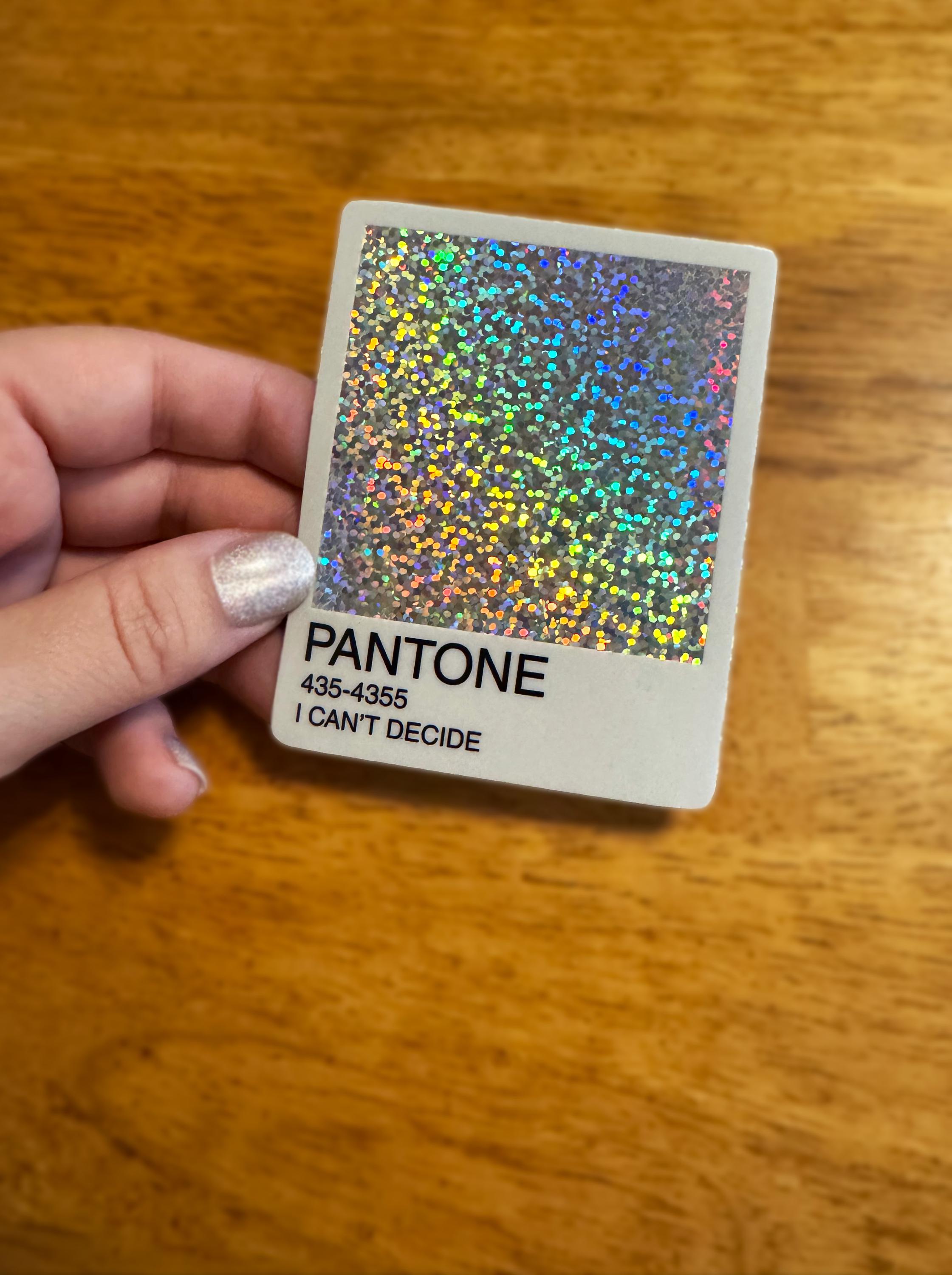 Holographic Pantone Sticker: Funny Graphic Design Art Decal - Etsy