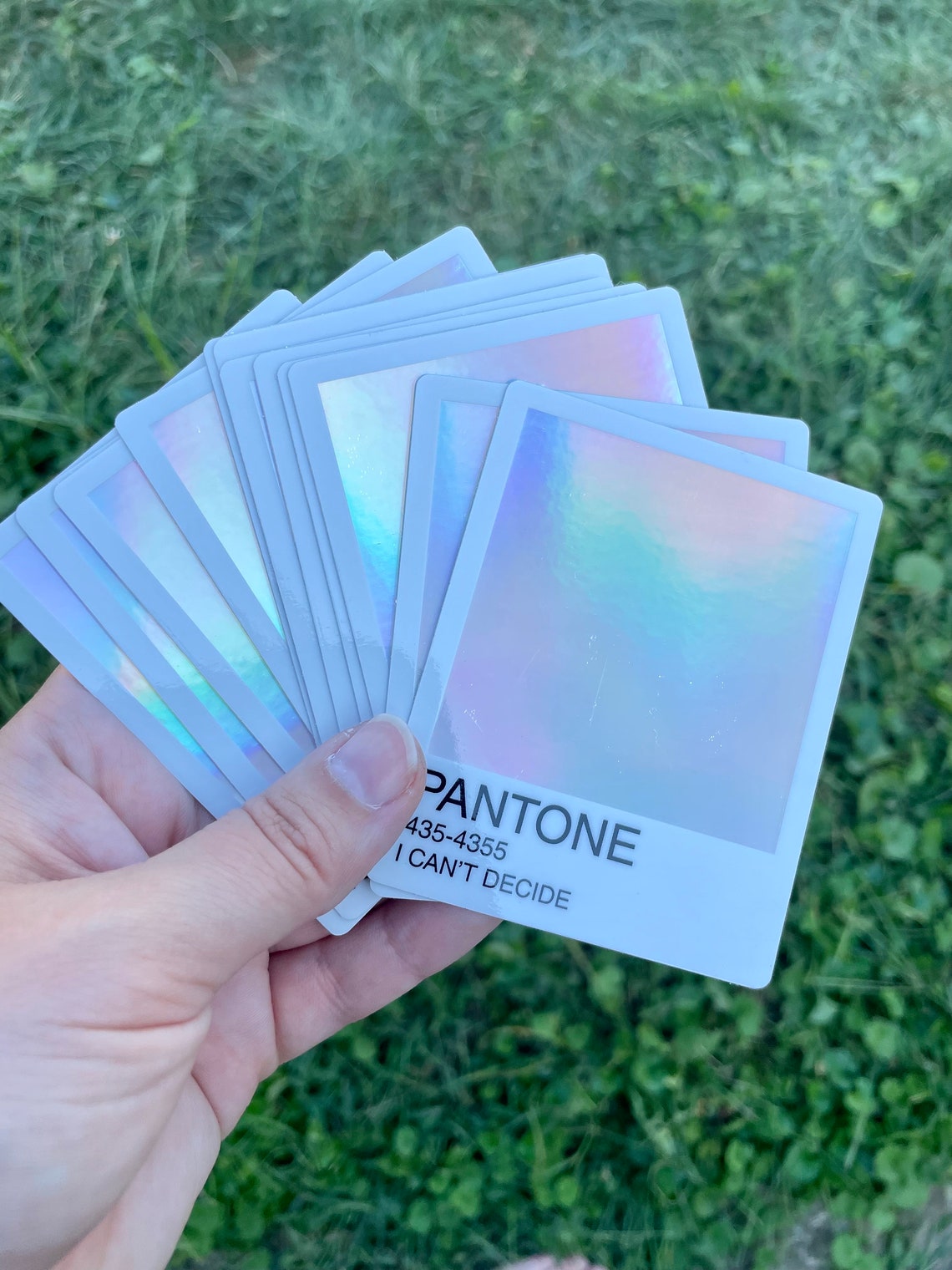Pantone Color Swatch Sticker, Holographic Sticker, Graphic Design Gift ...
