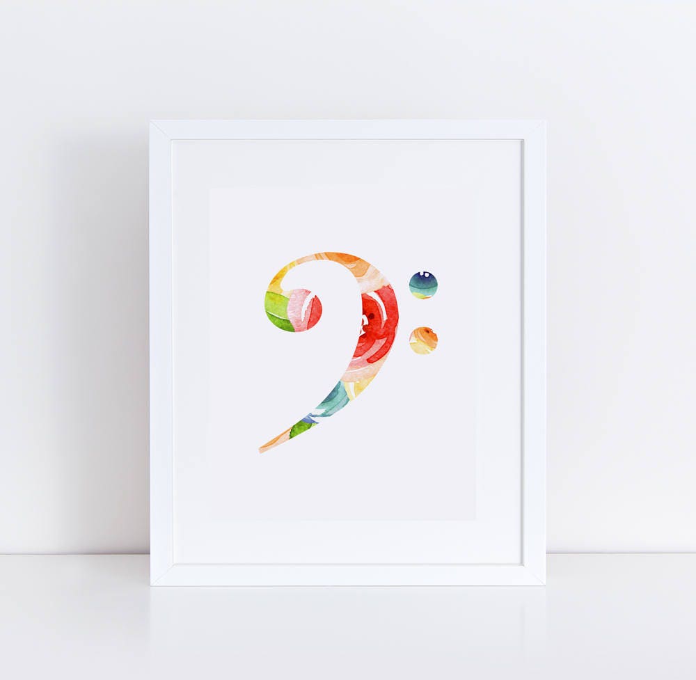 Printable Music Art / Music Wall Print / Music Note Printable - Etsy