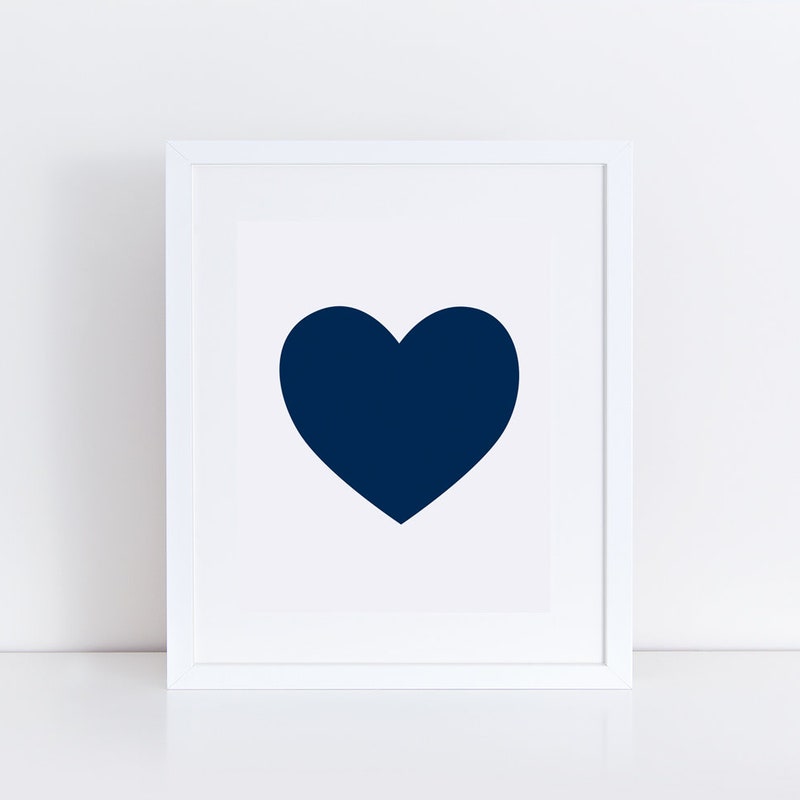 Blue Heart - Etsy