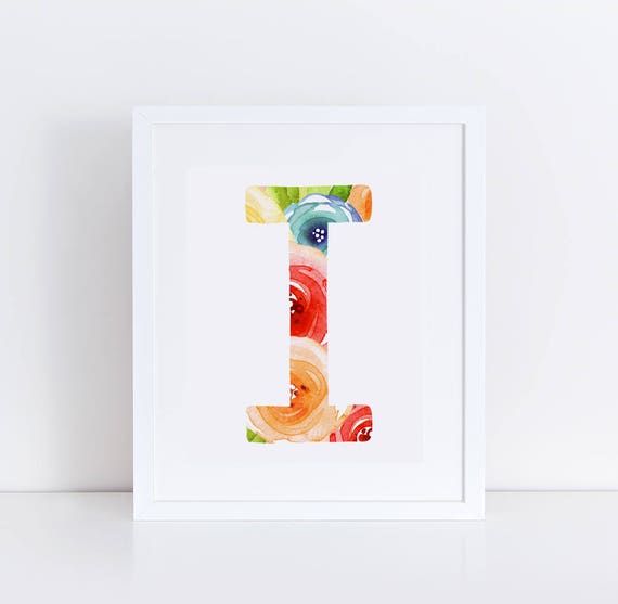 Printable Letter I Art / I Nursery Printable / Printable - Etsy