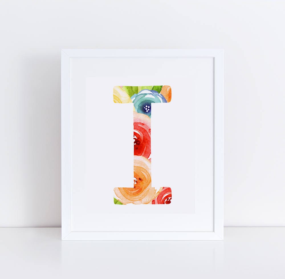 Printable Letter I Art / I Nursery Printable / Printable - Etsy