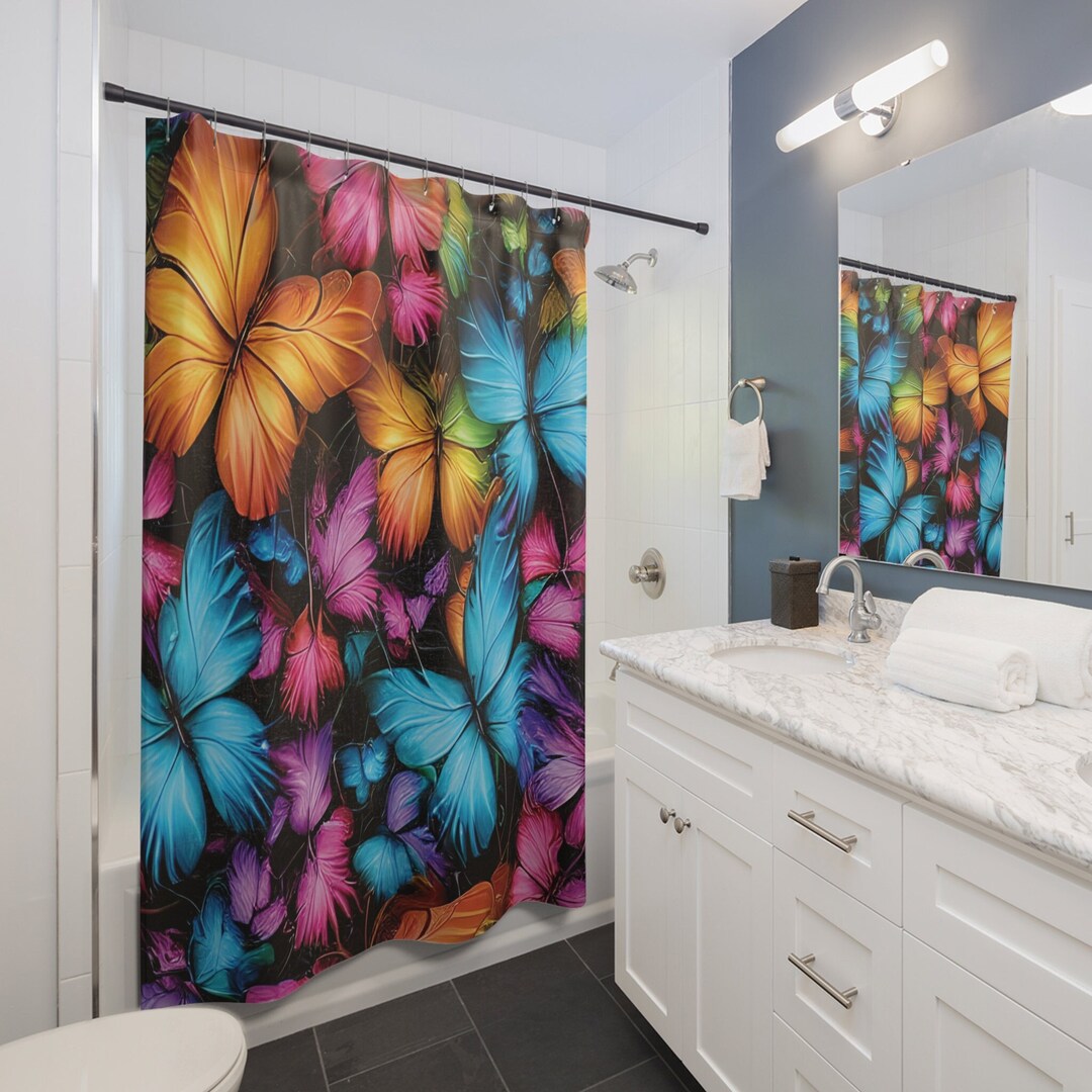 Butterfly Butterfly Butterfly Galore Shower Curtains - Etsy