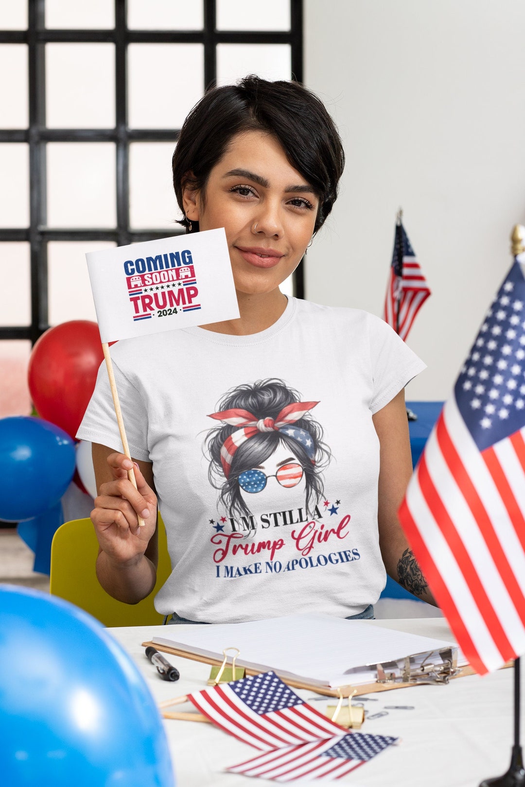 Funny Trump Girl Tee, Pro-trump Shirt, Political Activist Gift ...