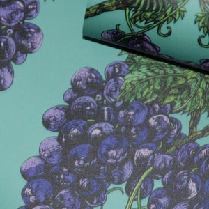 2 Sheets of Decorative Gift Wrapping Paper Featuring My Grape Vine ...