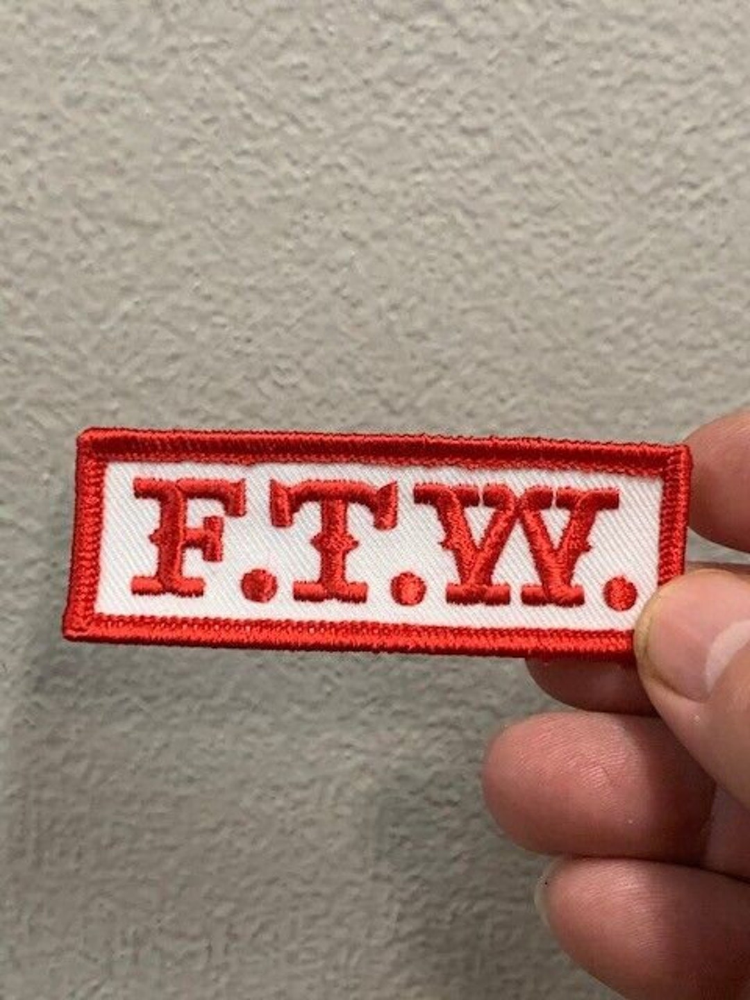 Red & White F.T.W Patch Made in the USA - Etsy