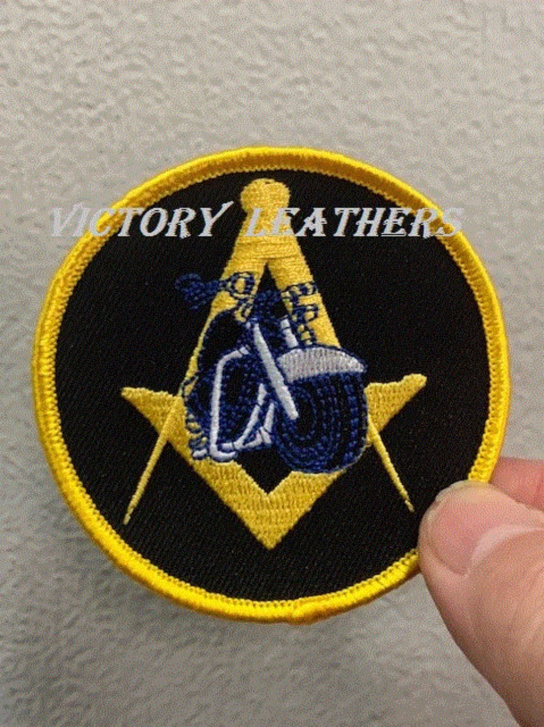 Masonic G With a Motorcycle Patch - Etsy