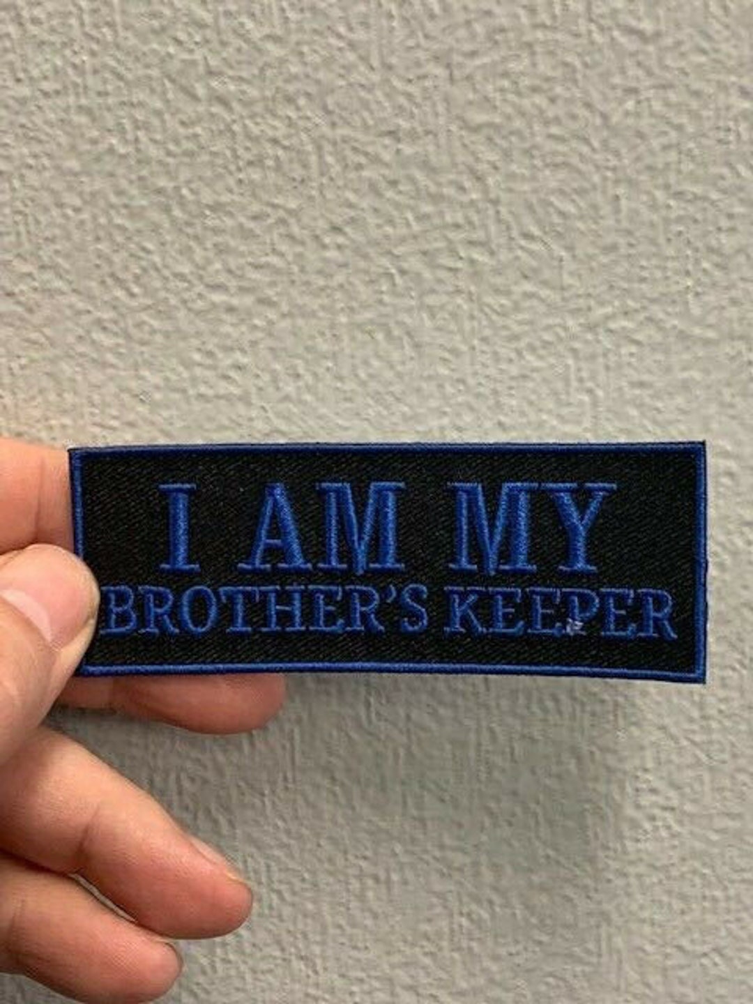 I Am My Brother's Keeper Patch Black Blue - Etsy