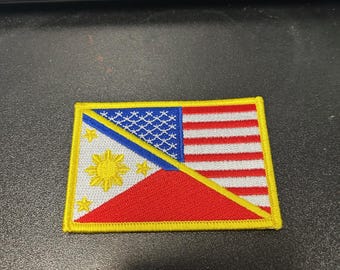 American / Philippines Flag Patch - Etsy