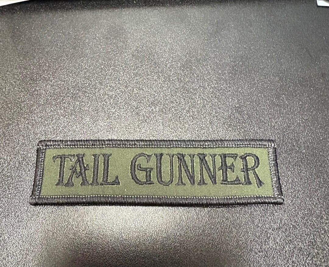 OD Green - Black Tail Gunner Patch 4" X 1" - Etsy