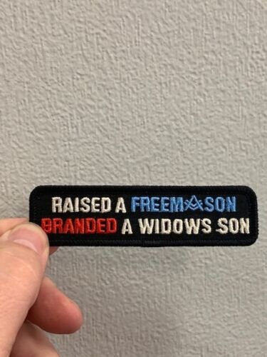 Raised a Freemason Branded a Widows Sons Patch - Etsy