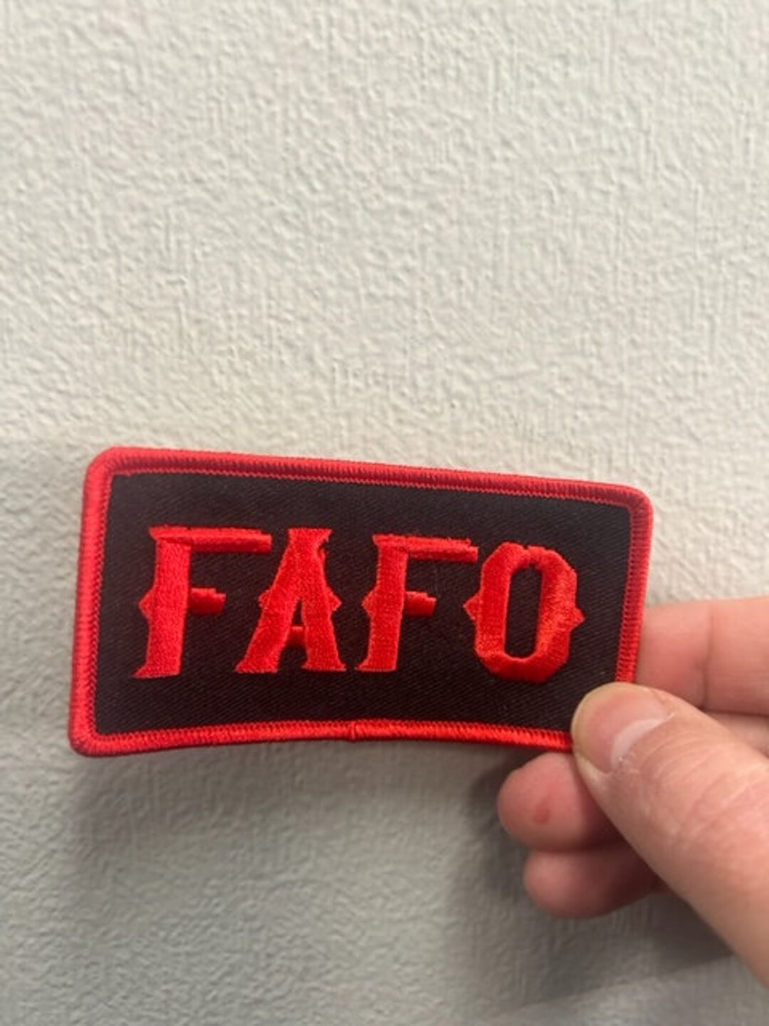 FAFO FUCK Around Find Out Black & Red Patch - Etsy
