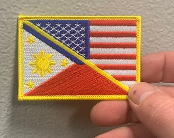 Philippines Patch / Philippines Flag Patch / Iron on or Sew - Etsy