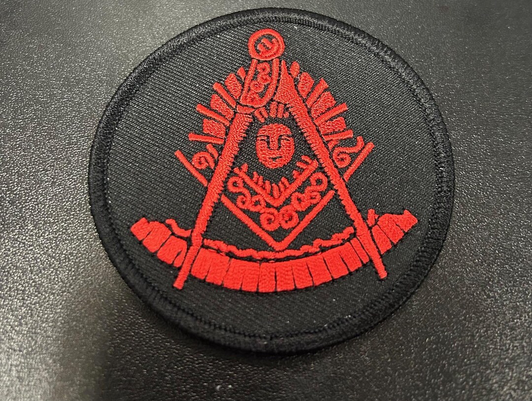 Red Masonic Past Master Patch - Etsy