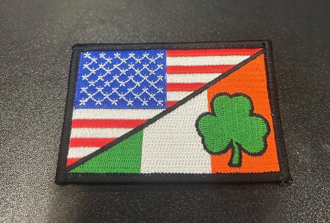 American / Irish Flag Patch - Etsy