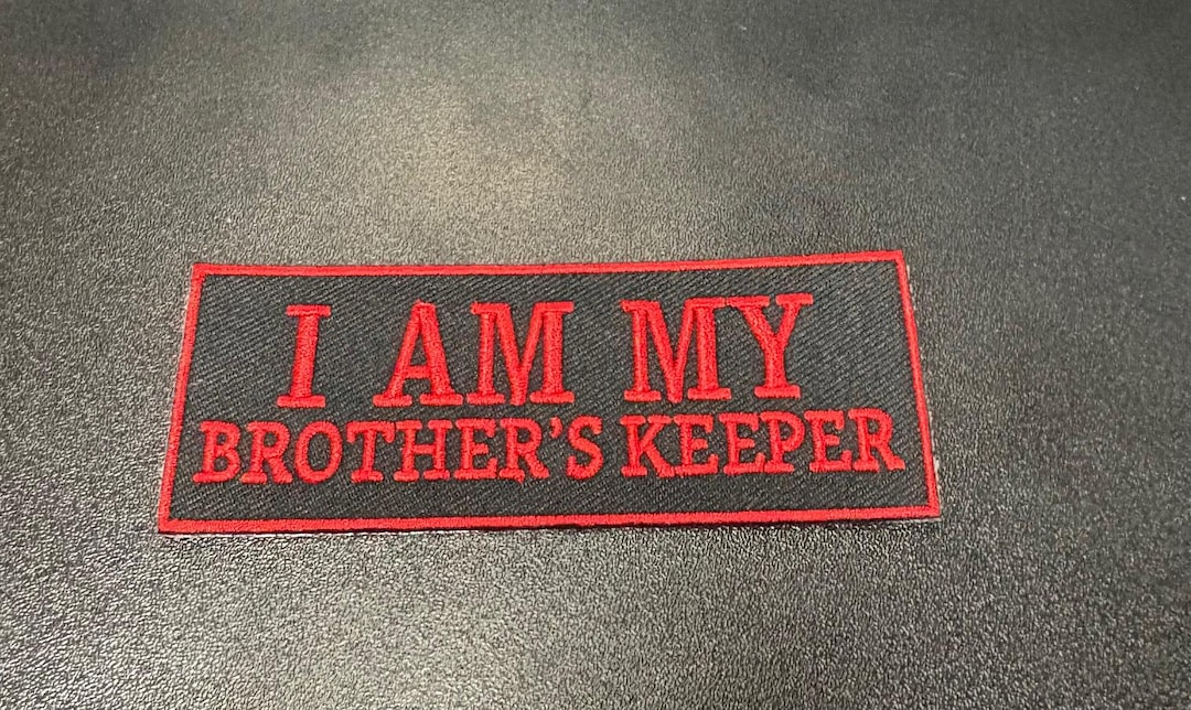 I Am My Brothers Keeper Patch ( Black & Red ) - Etsy