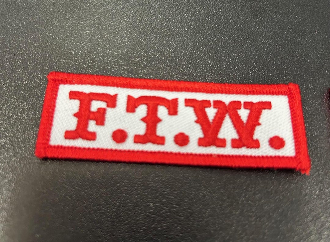 Red & White F.T.W Patch Made in the USA - Etsy