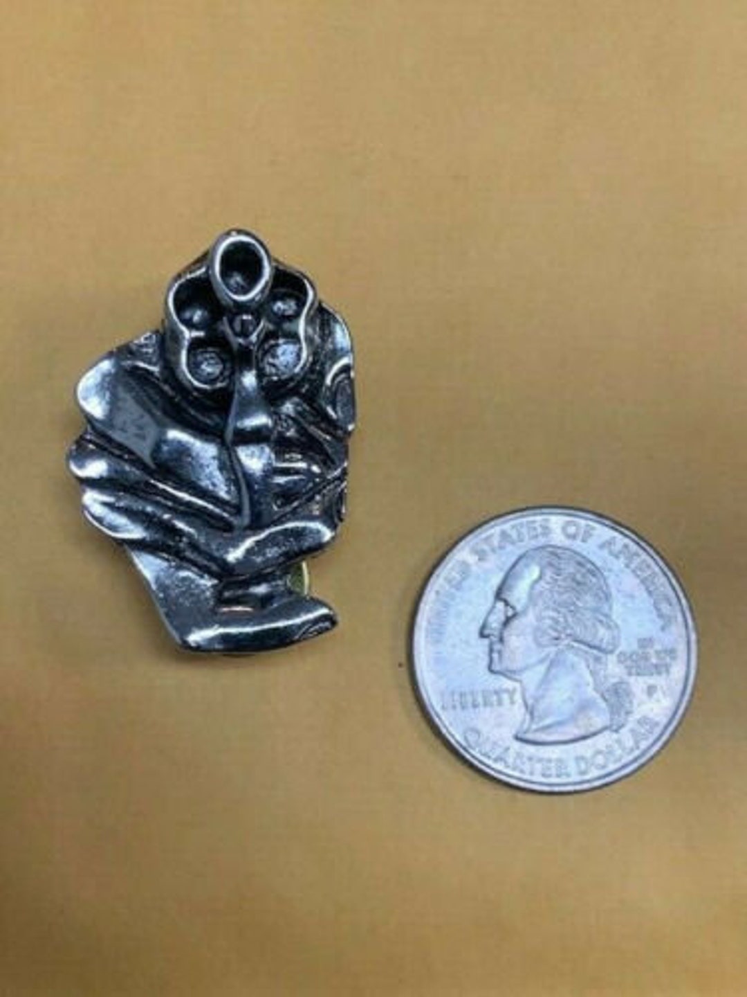 Gun in Hand Outlaw Pin Biker Pin - Etsy