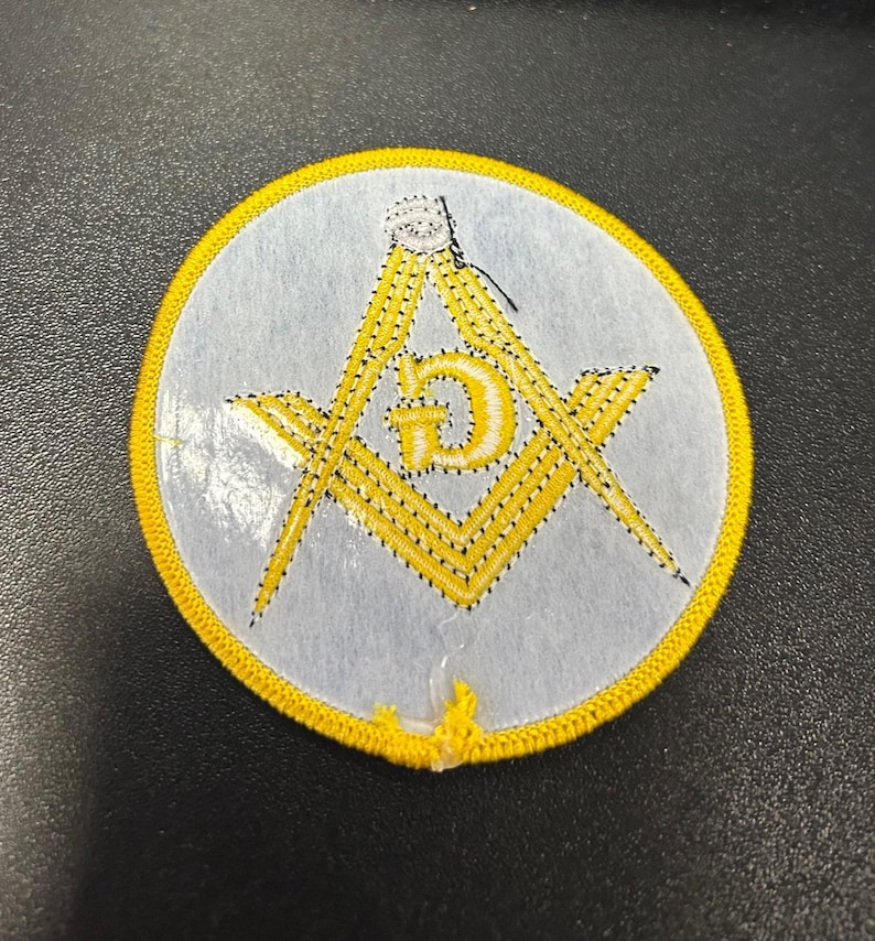 Blue & Gold Masonic Patch 3" Round Patch - Etsy