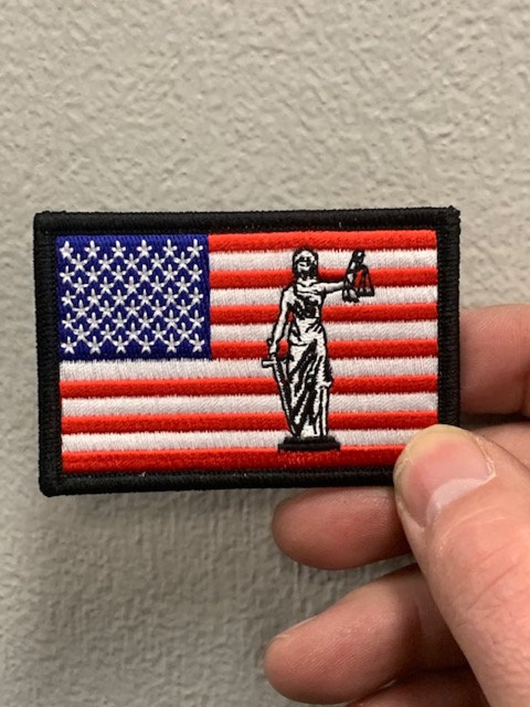 American Flag Scales of Justice Patch - Etsy