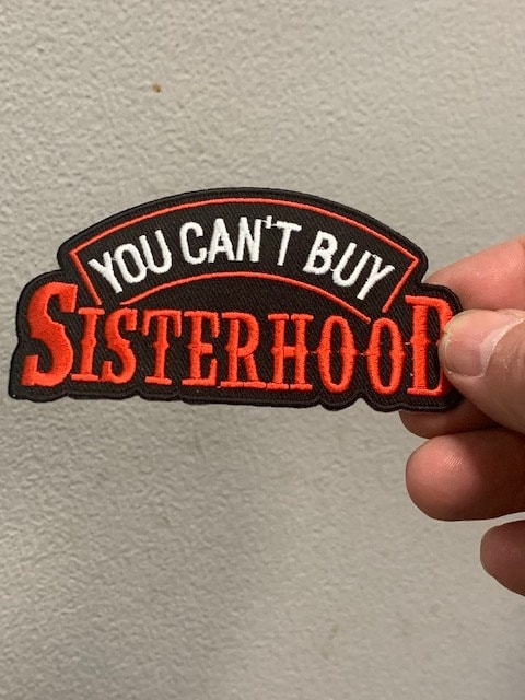 You Can't Buy Sisterhood Black & Red Patch - Etsy