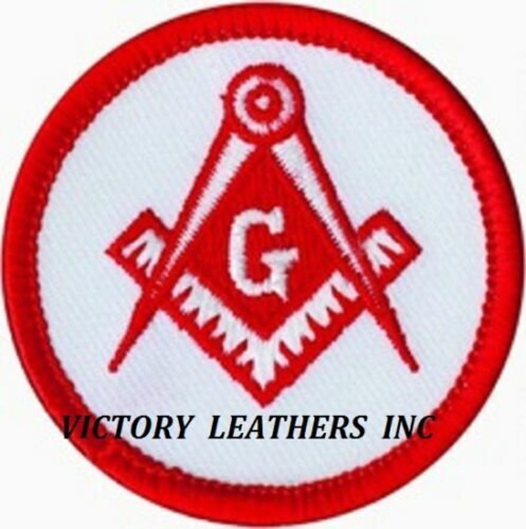 Masonic Red and White 3" Round Patch - Etsy