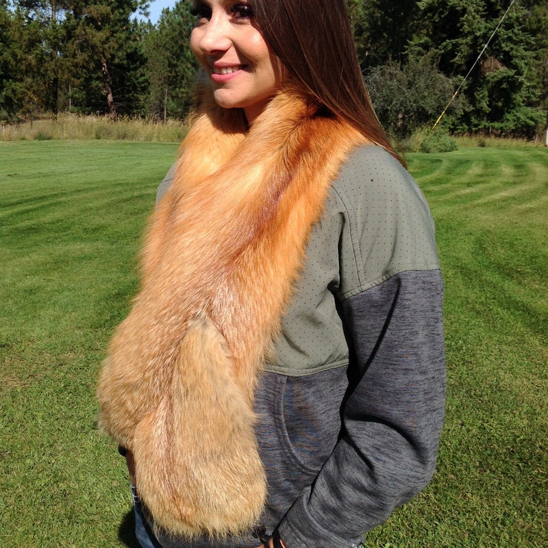 Red Fox Scarf - Etsy