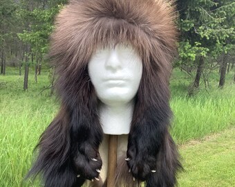 Fur Wolverine Hat - Etsy