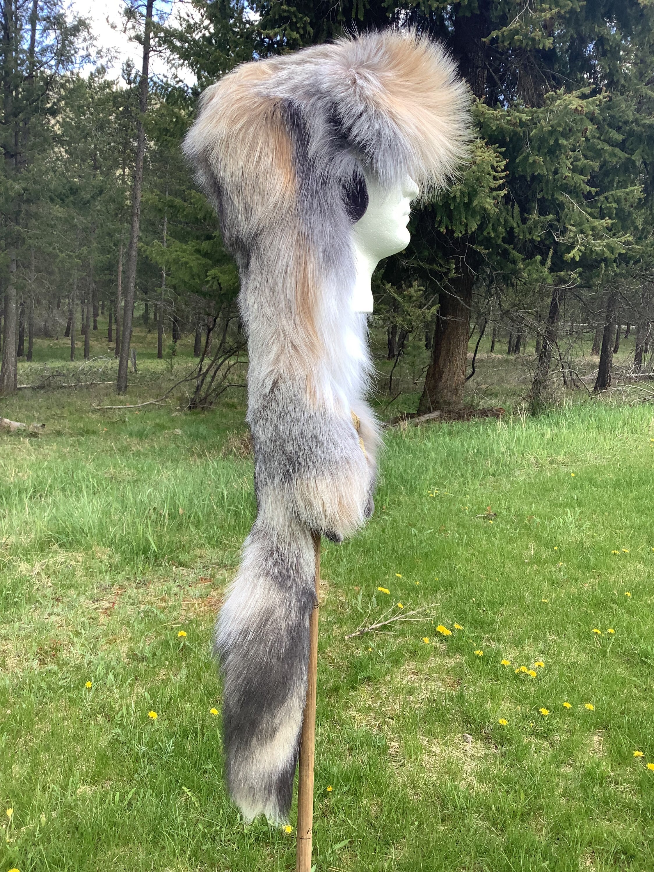 Ranch Mutation Cross Fox Mountain-man Style Fur Hat. - Etsy