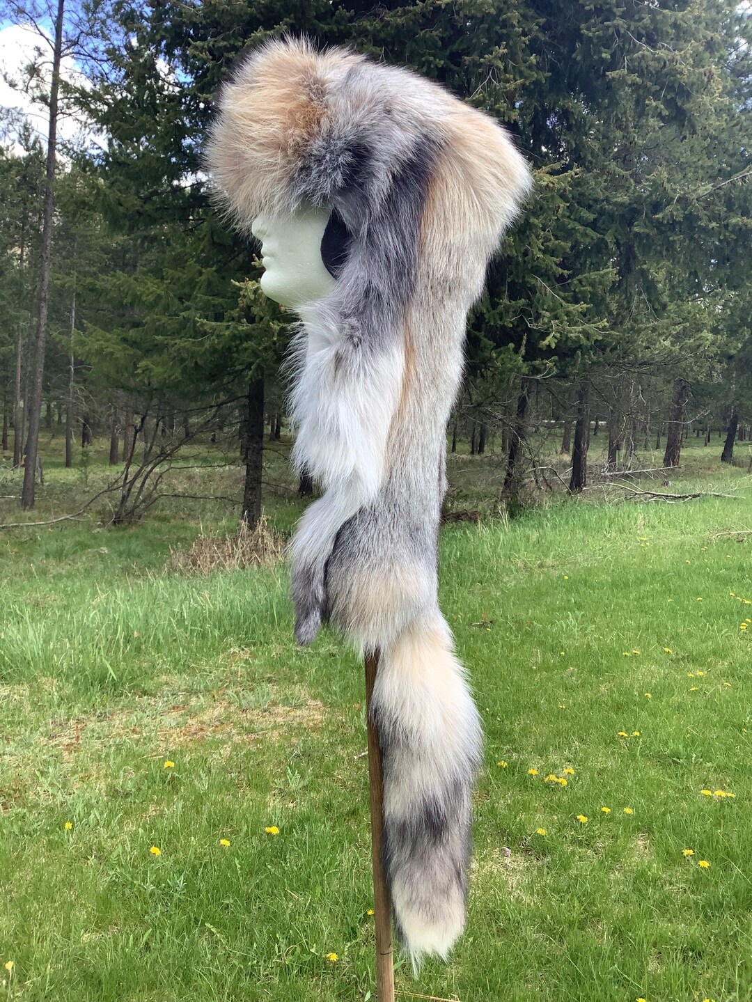 Ranch Mutation Cross Fox Mountain-man Style Fur Hat. - Etsy