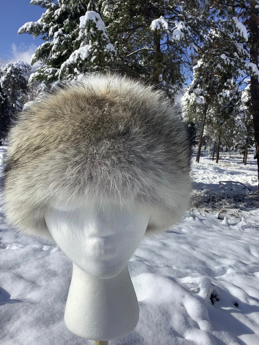 Montana Coyote All Fur Cossack Style Fur Hat - Etsy