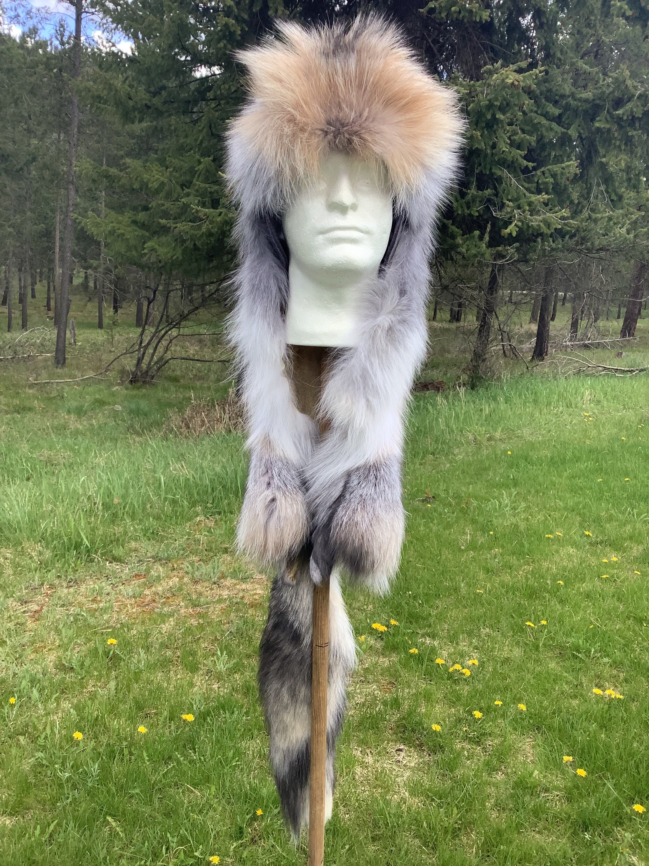 Ranch Mutation Cross Fox Mountain-man Style Fur Hat. - Etsy