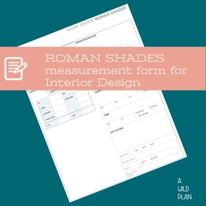 Interior Design Work Order Template - Etsy