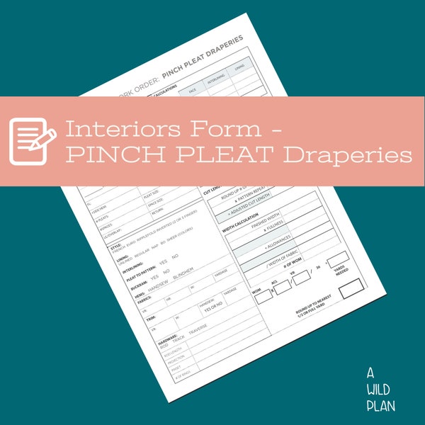 Work Order Template - Etsy