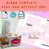 Play-doh Template Canva Playdoh Party Favor Template Play-doh DIY Canva ...