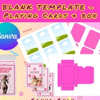 Custom Photo Playing Standard Deck Cards With Box Template and Easy ...